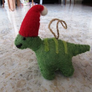 Handmade Dianasore in Christmas Cap Ornament Felted Toy for Cat Organic ...