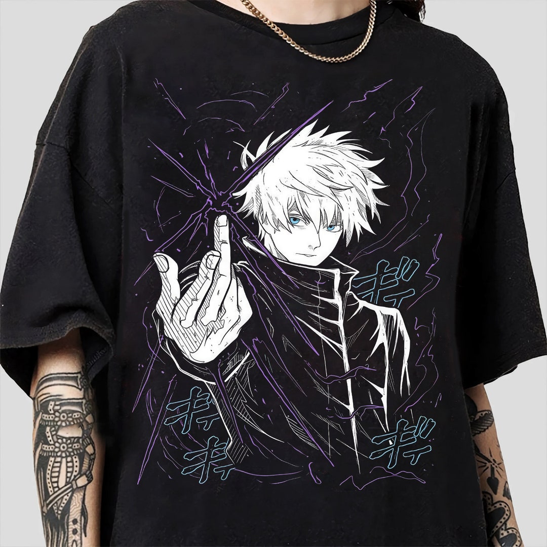 Satoru Gojo Anime Shirt, Anime Lover Shirt, Anime Sweatshirt, Anime ...