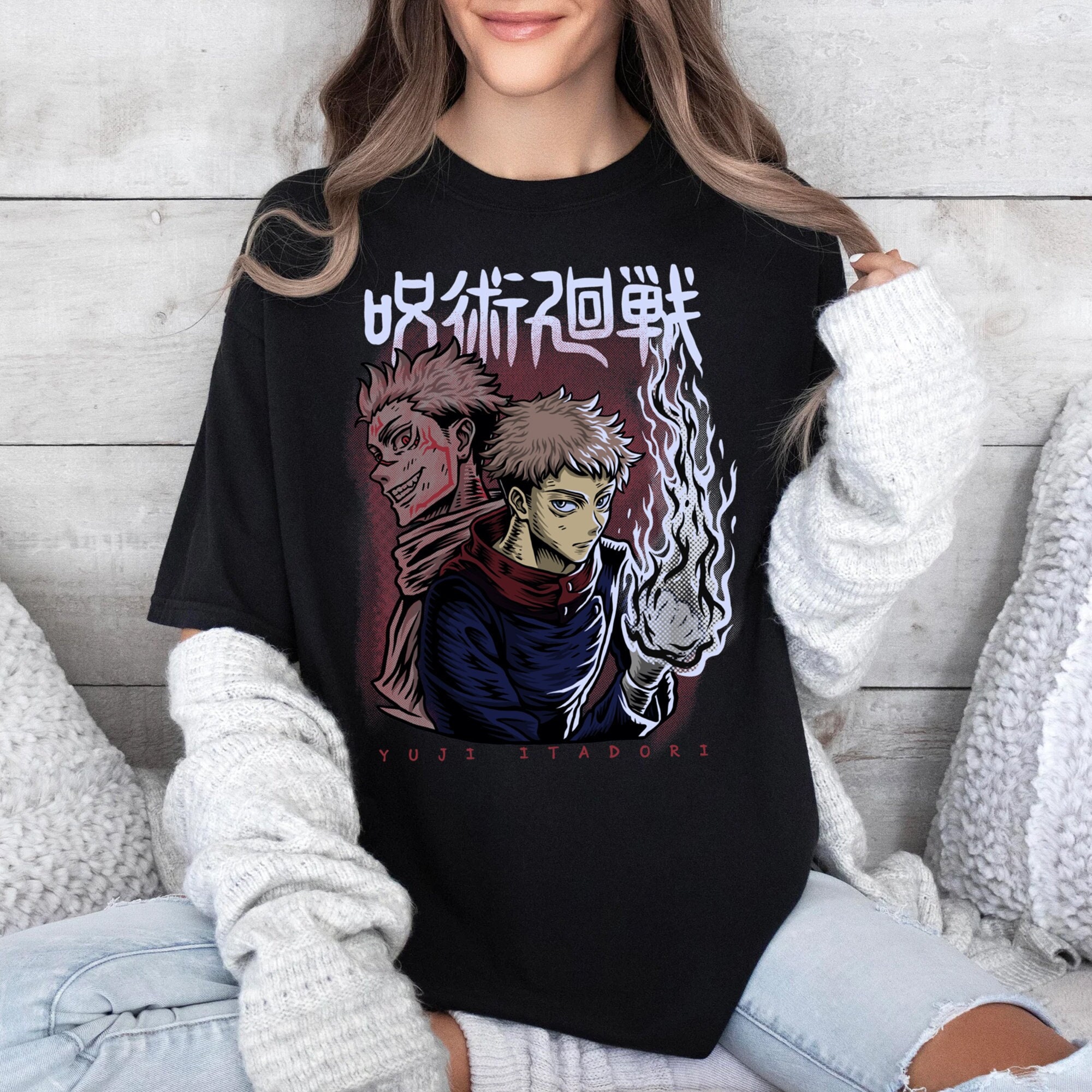 Anime Itadori Yuji Shirt Anime Lover Shirt Anime Sweatshirt - Etsy