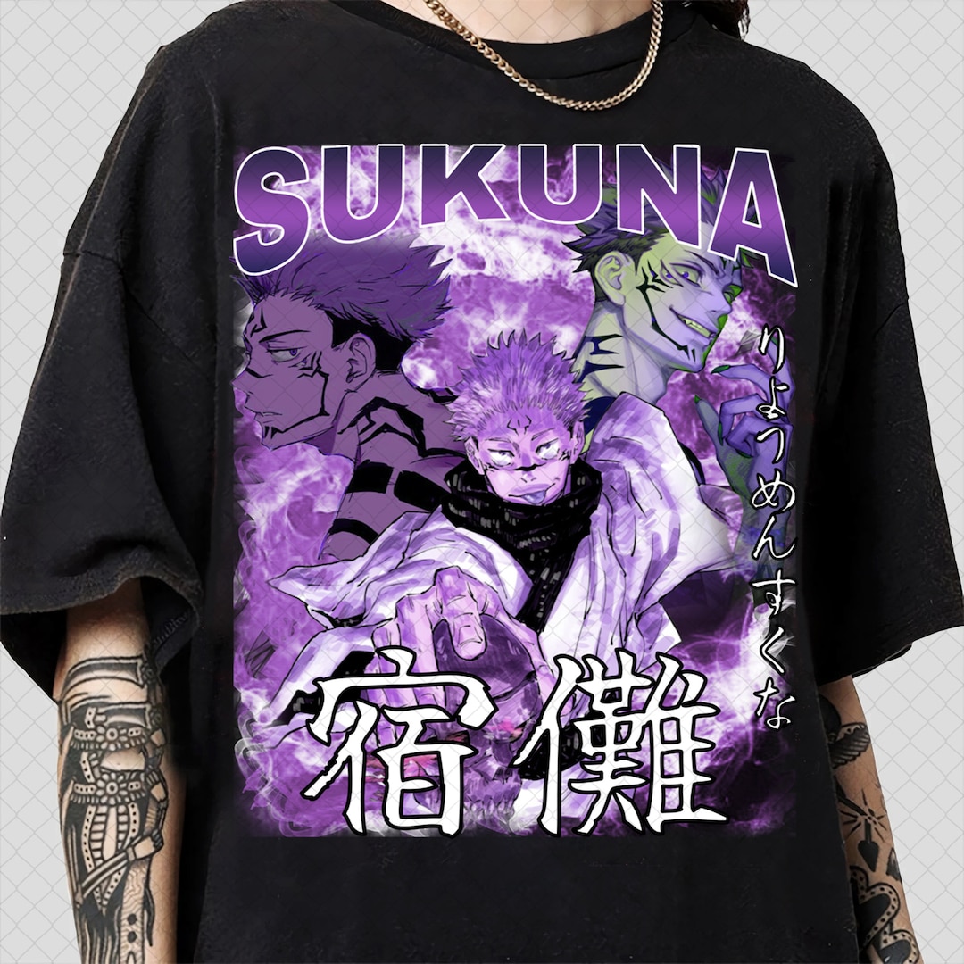 Sukuna Vintage Anime Shirt, Anime Lover Shirt, Anime Sweatshirt, Anime ...