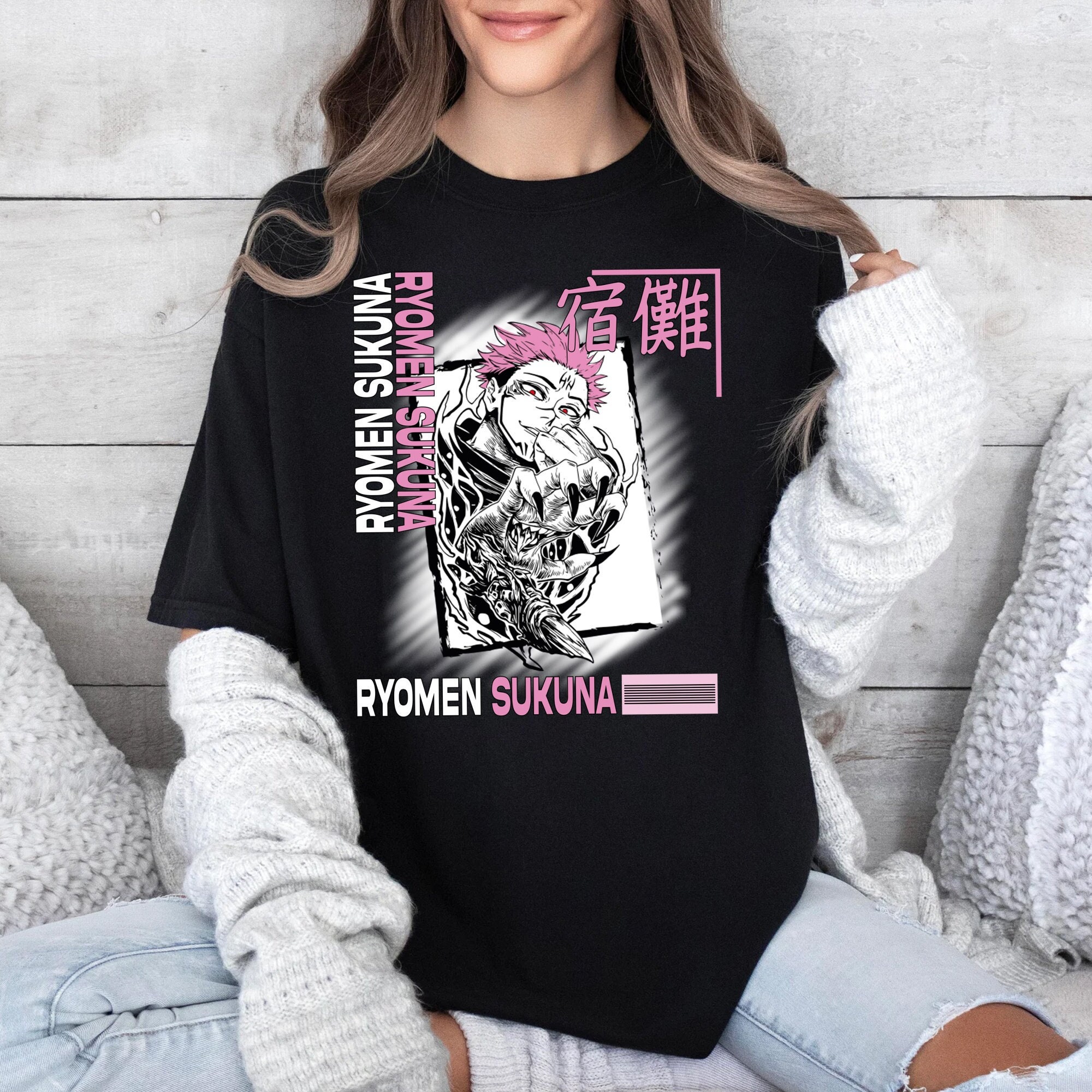 Anime Vintage Sukuna Shirt Anime Lover Shirt Anime - Etsy