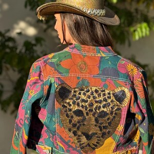 Pink Flamingo Floral Blue Denim Jacket for Any Occasion - Etsy