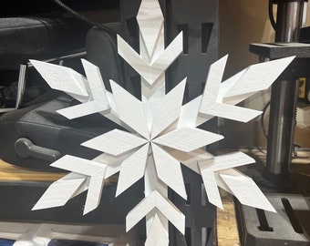 White Wooden Snowflake Detailed, Snowflake Decor Wooden Decor Farmhouse ...