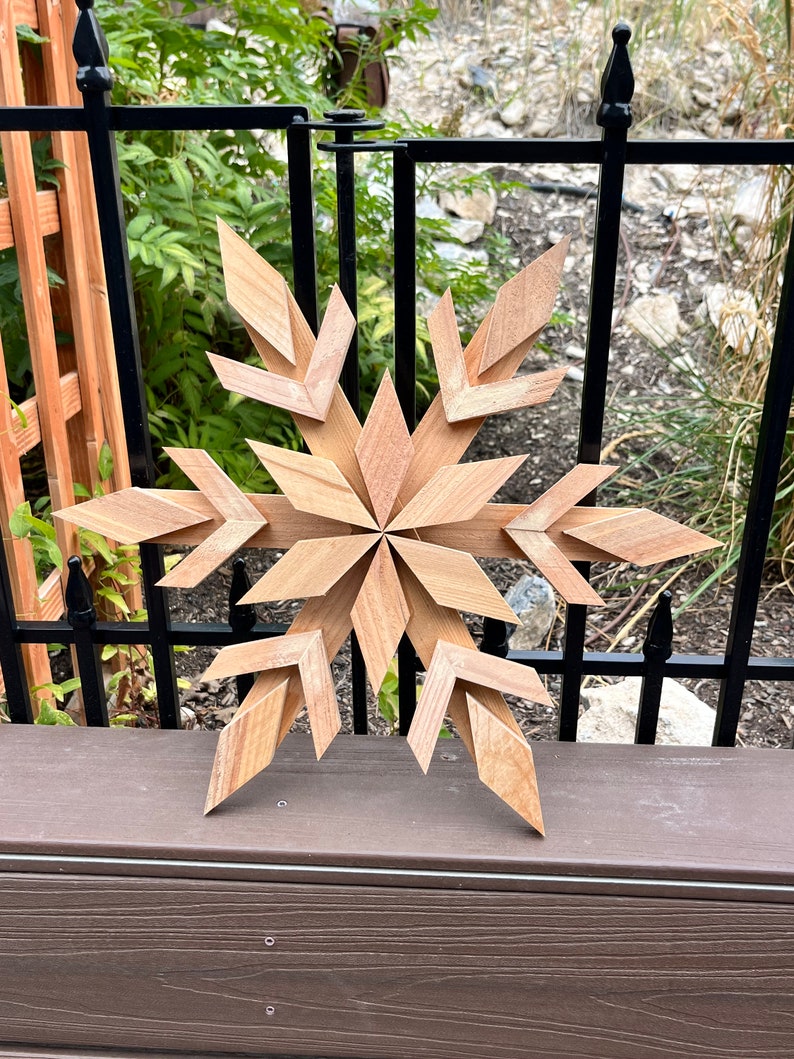 Rustic Wooden Christmas Snowflake - Etsy