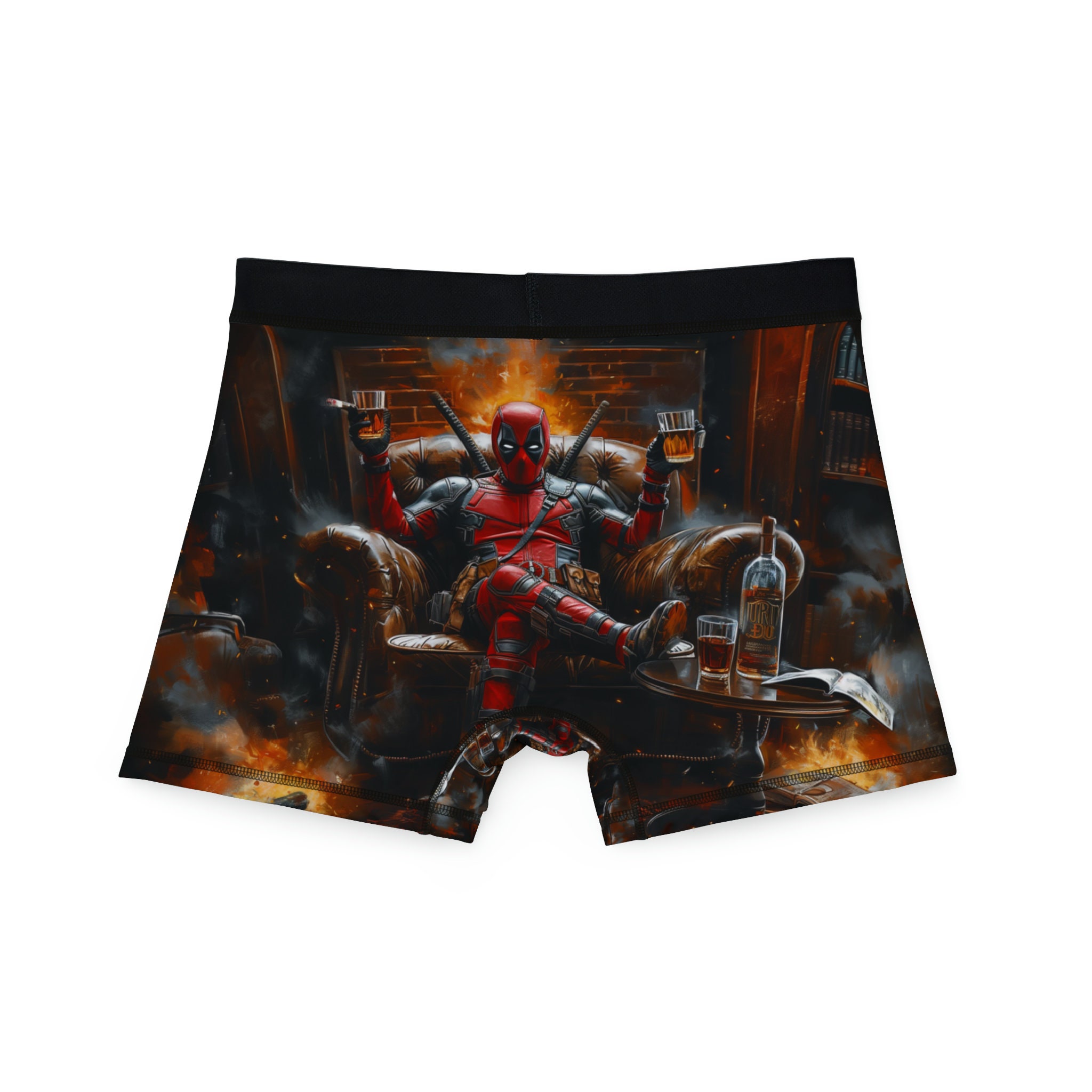 Deadpool Lounging Men's Boxers AOP - Etsy