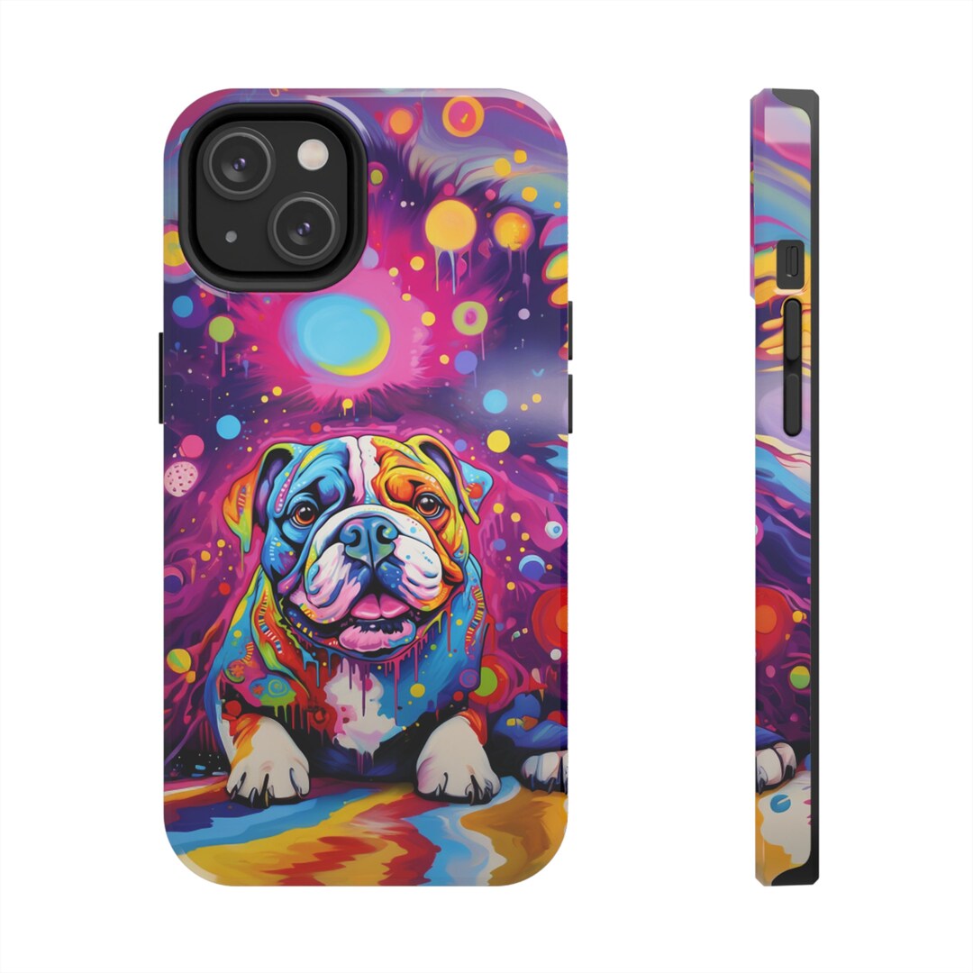 English Bulldog 2 iPhone Tough Phone Cases - Etsy UK