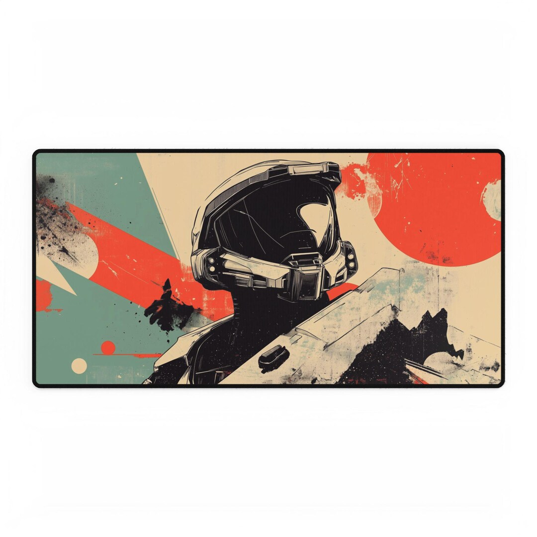 Master Chief Halo Bauhaus-style Desk Mats - Etsy