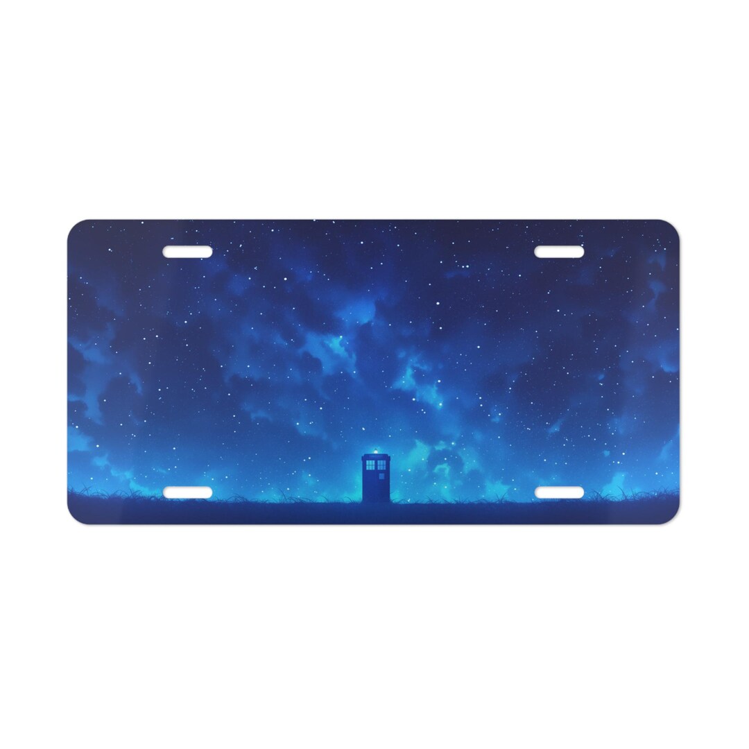 Doctor Who Tardis Stars Vanity Plate - Etsy