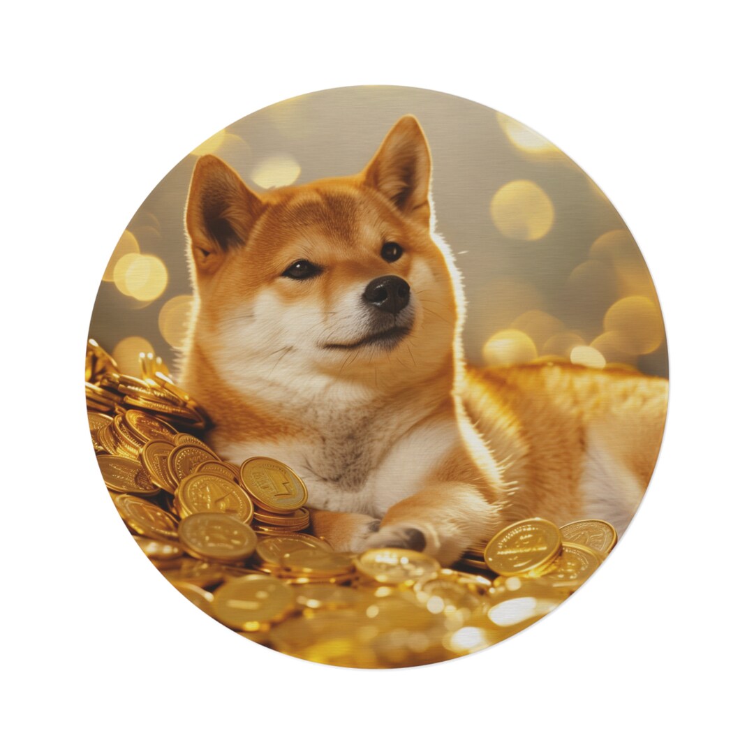 Shiba Inu Dogecoin Round Rug - Etsy
