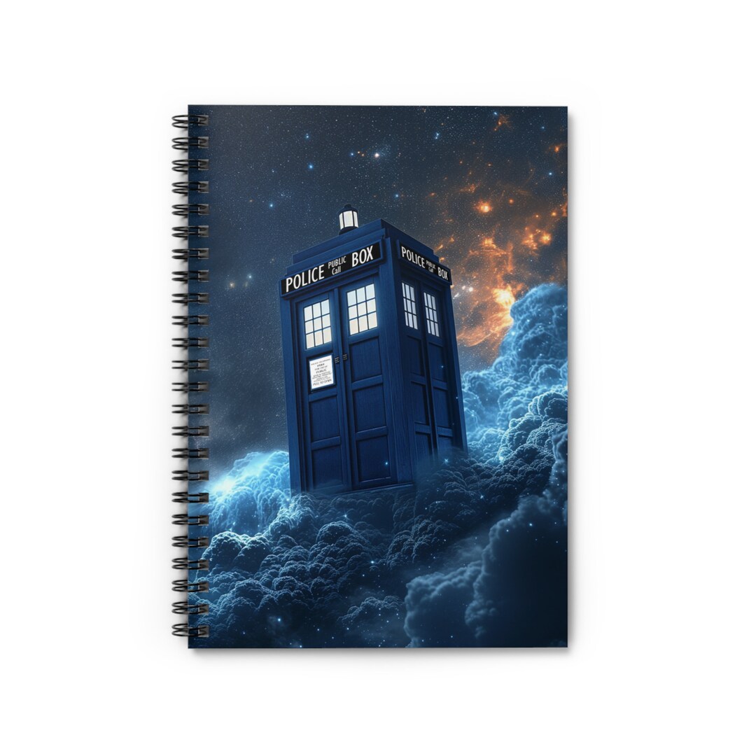Doctor Who Tardis Time & Space Spiral Notebook Ruled Line - Etsy