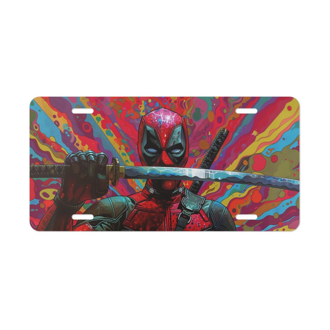 Deadpool Vanity Plate - Etsy