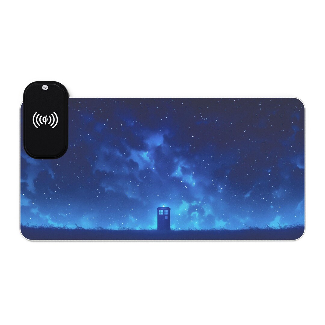 Doctor Who Tardis Under the Stars LED Gaming Mouse Pad, Wireless ...