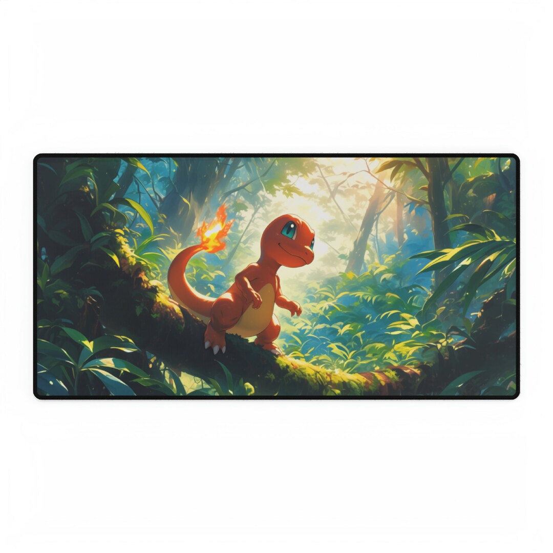 Charmander in the Wild Desk Mat - Etsy