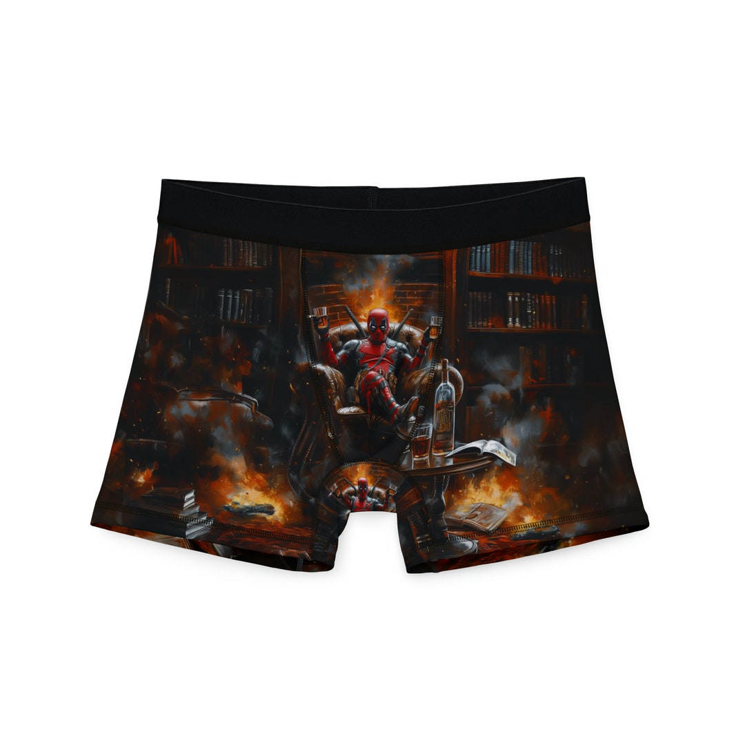 Deadpool Lounging Men's Boxers AOP - Etsy