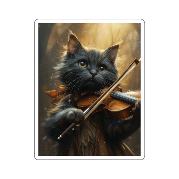 Cat Playing Violin - Etsy