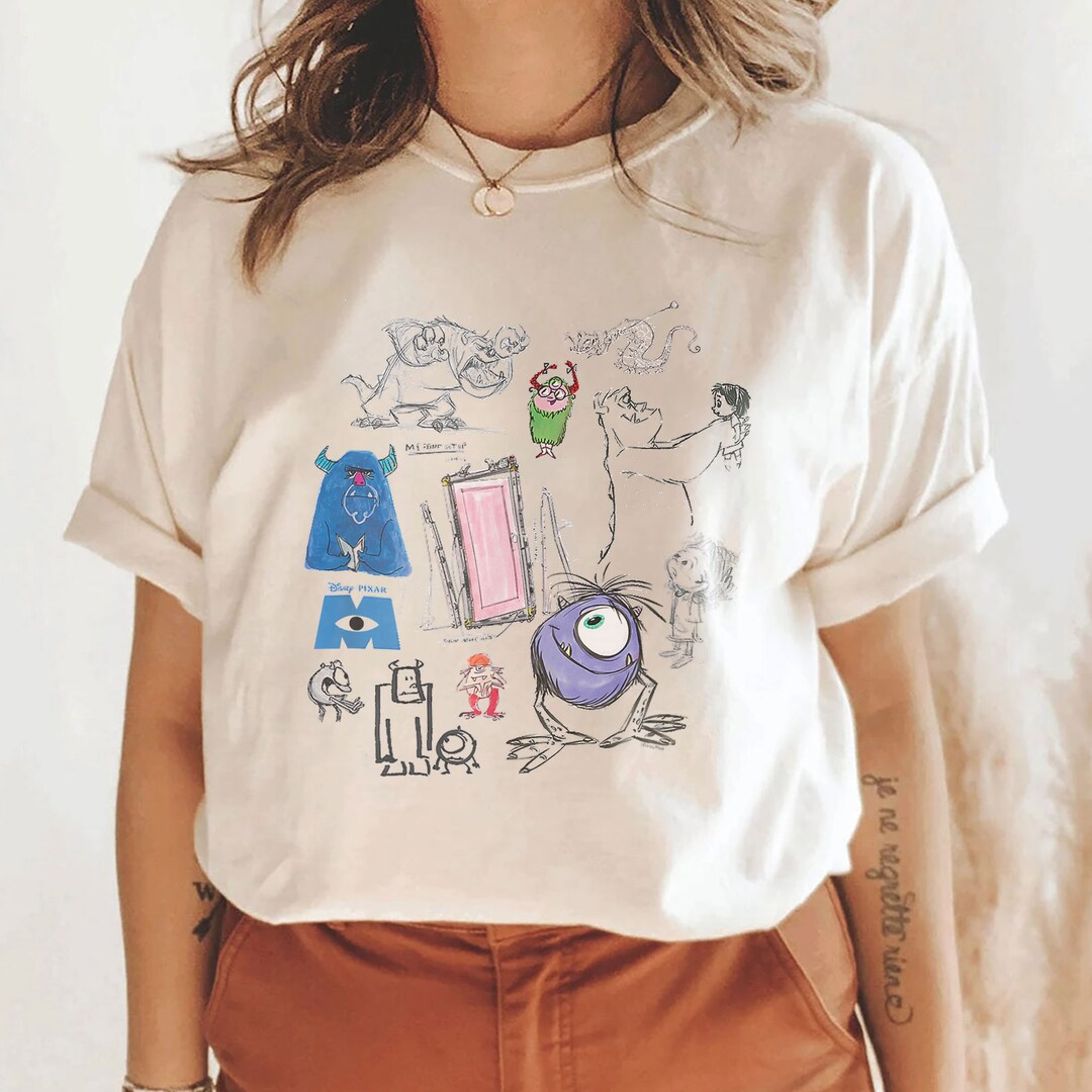 Disney Pixar Monsters Inc. Mike Sully & Crew Sketch Book - Etsy