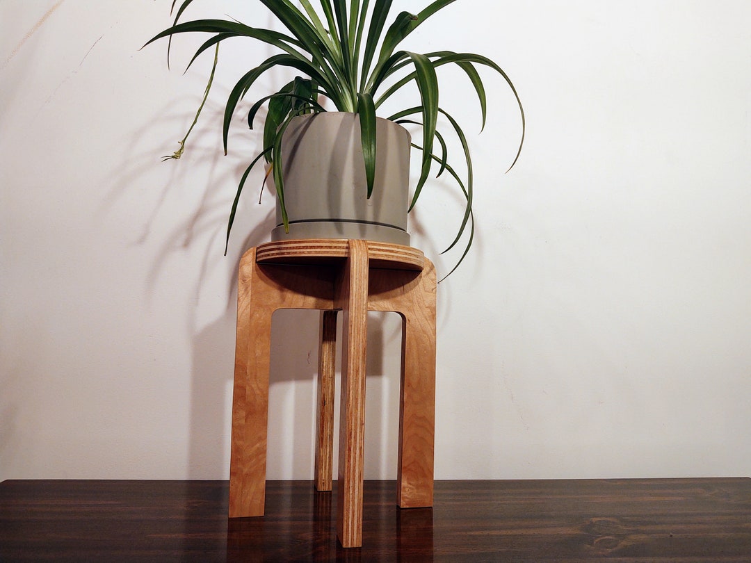 12 Inch Tall Wooden Indoor Plant Stand - Riser - Etsy
