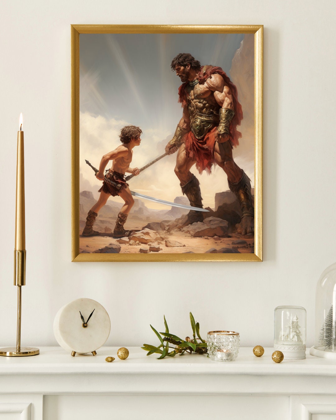 David and Goliath, Bible Art, Jesus Art, Embrace Jesus, Christian Art ...