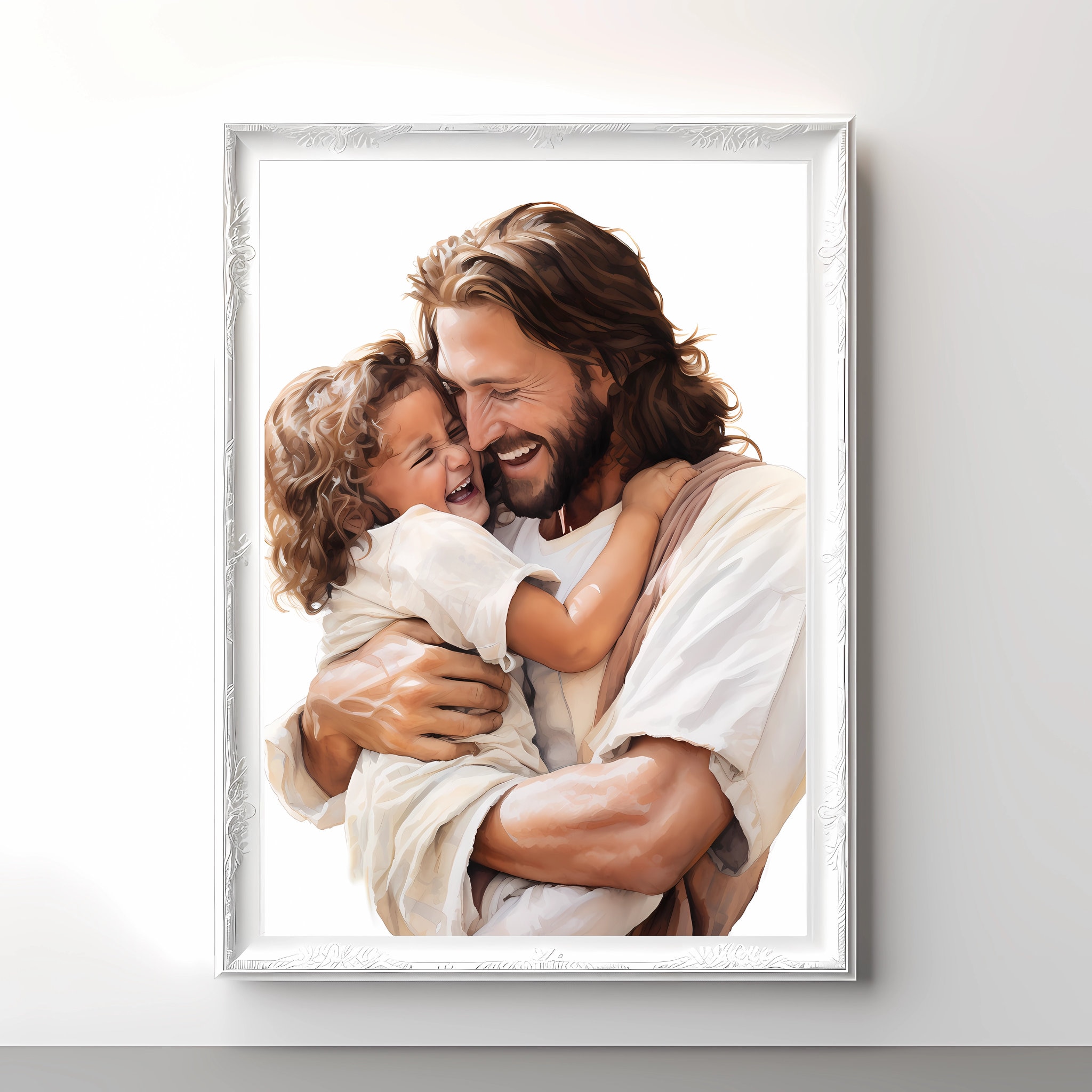 Jesus Laughing With Children