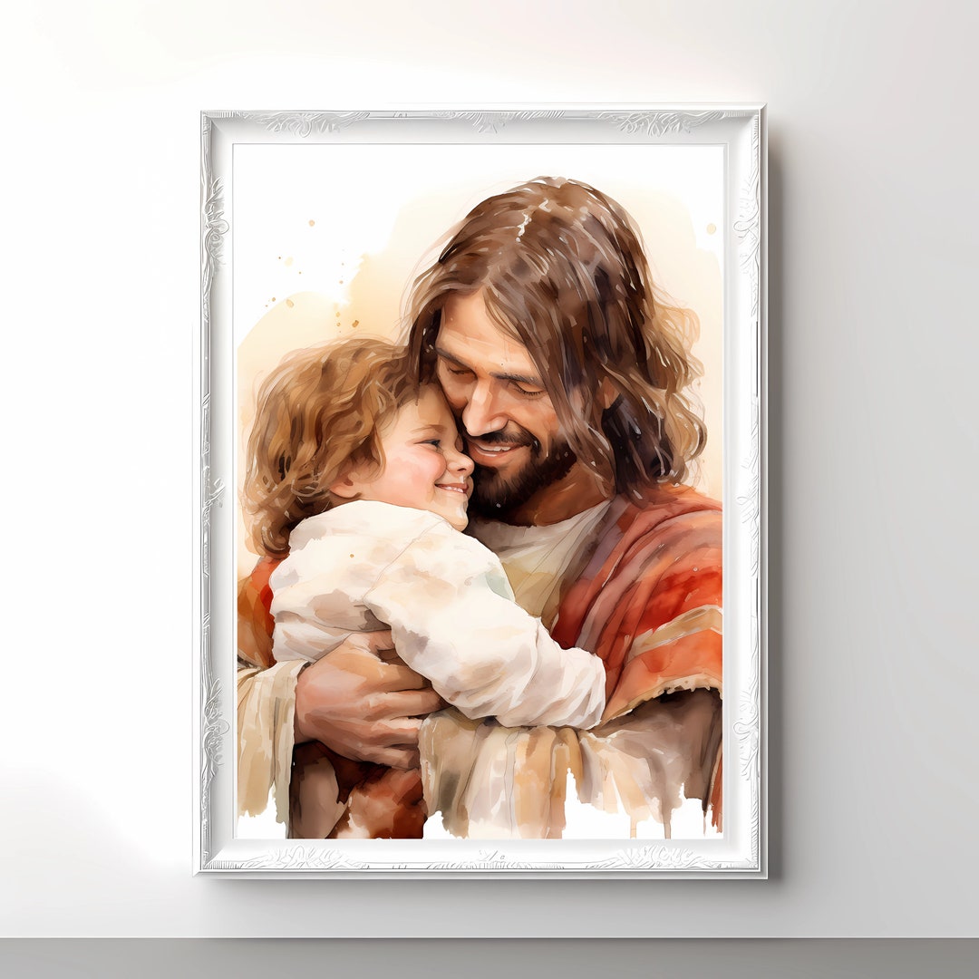Jesus Holding Child, Embrace Jesus, Jesus Smiling, Christian Art ...