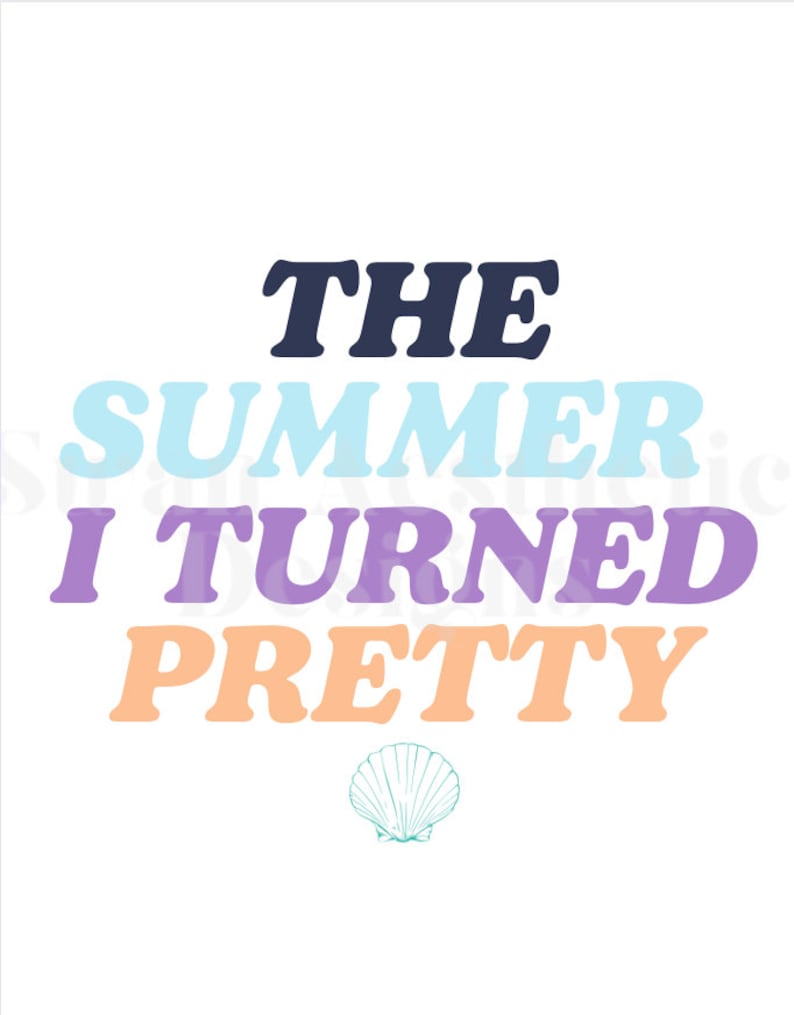 The Summer I Turned Pretty SVG. TSITP Svg and PNG - Etsy