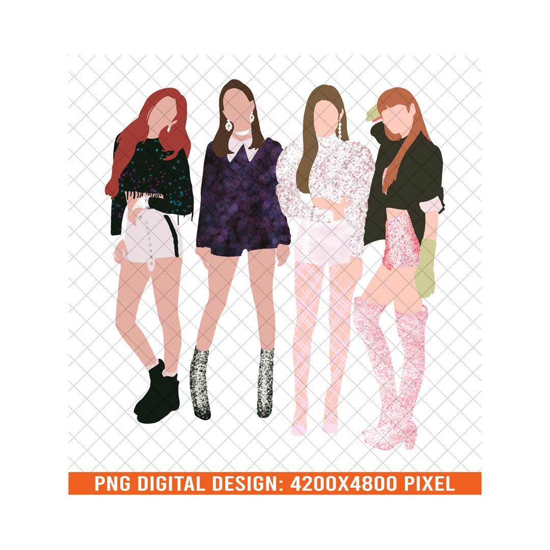 Blackpink Designs Png Blackpink Designs Kpop Born Pink - Etsy