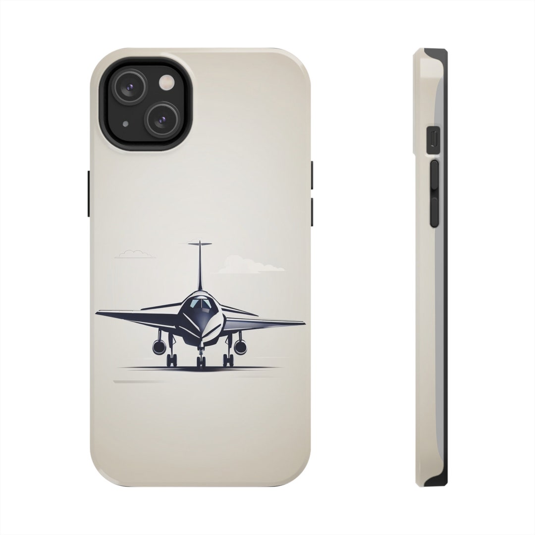 Minimalist Drawing of Jet Plane Vector Logo Theme Tough Phone Cases - Etsy