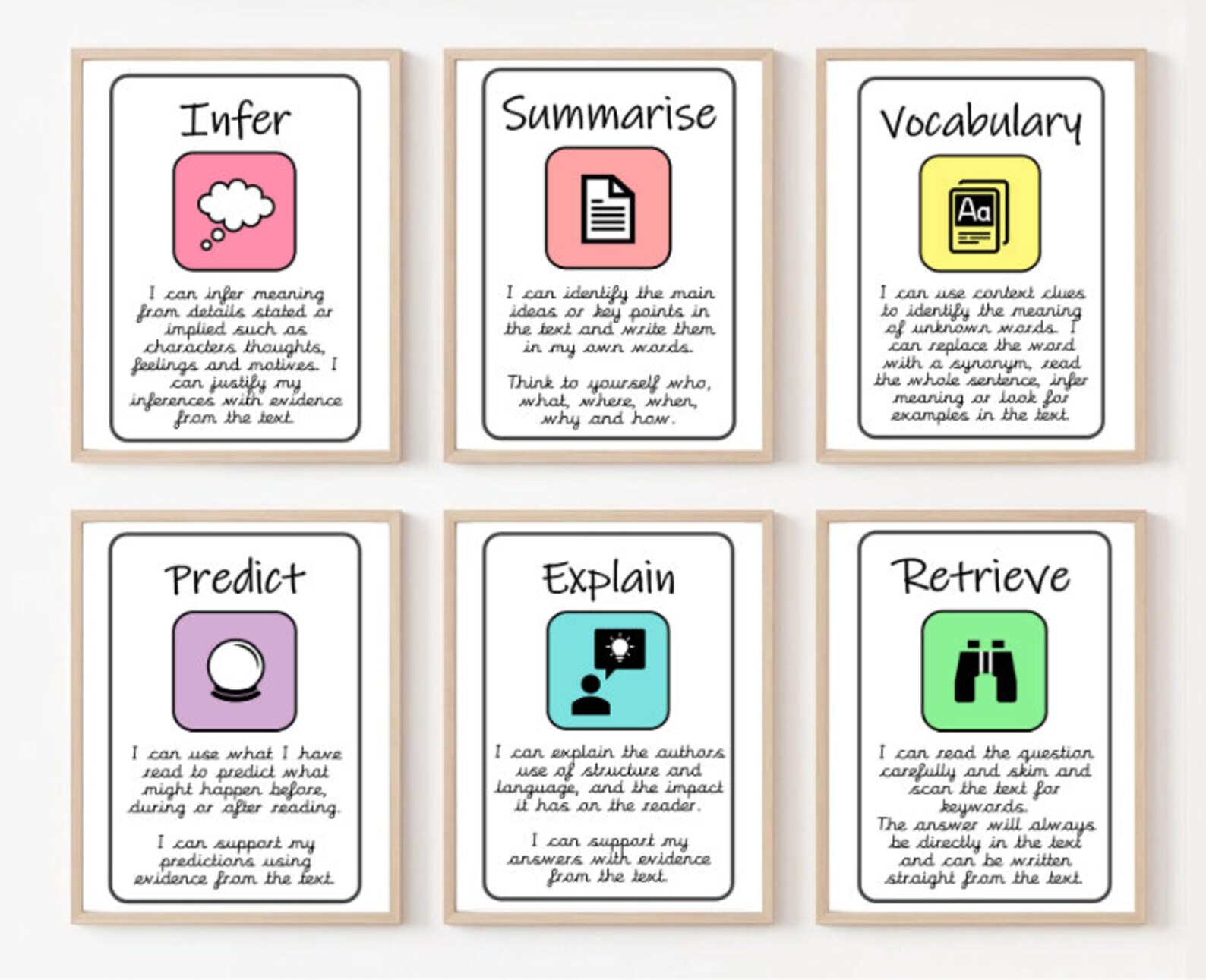 Printable Reading Strategies Posters Digital Download Educational ...