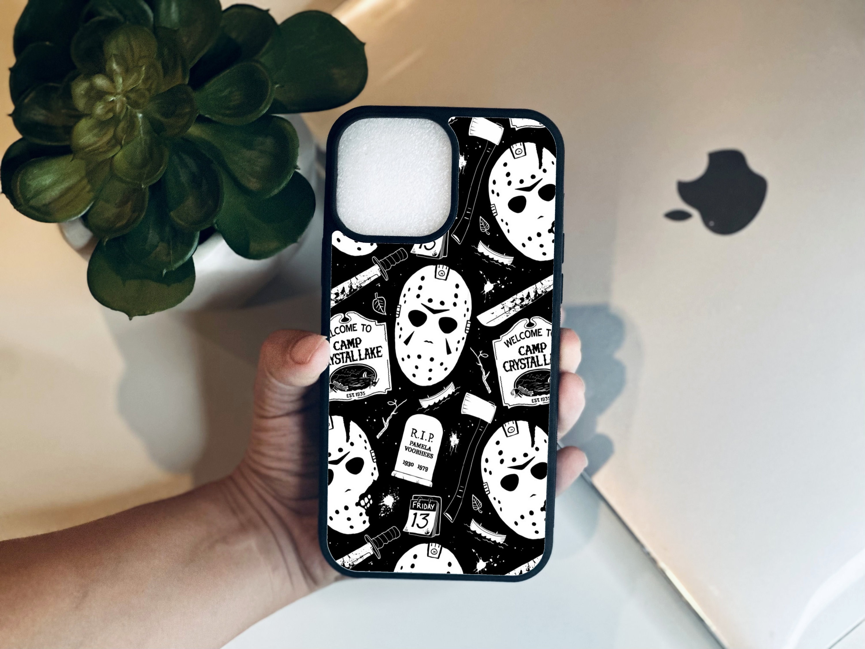 JASON VOORHEES Friday the 13th Wallpaper Phone Case/ Horror Phone Case ...