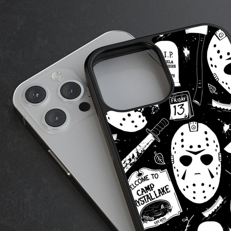 JASON VOORHEES Friday the 13th Wallpaper Phone Case/ Horror Phone Case ...