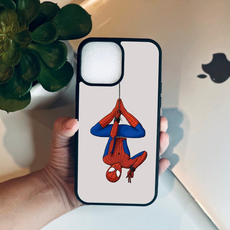 Spiderman Cartoon Phone Case - Etsy