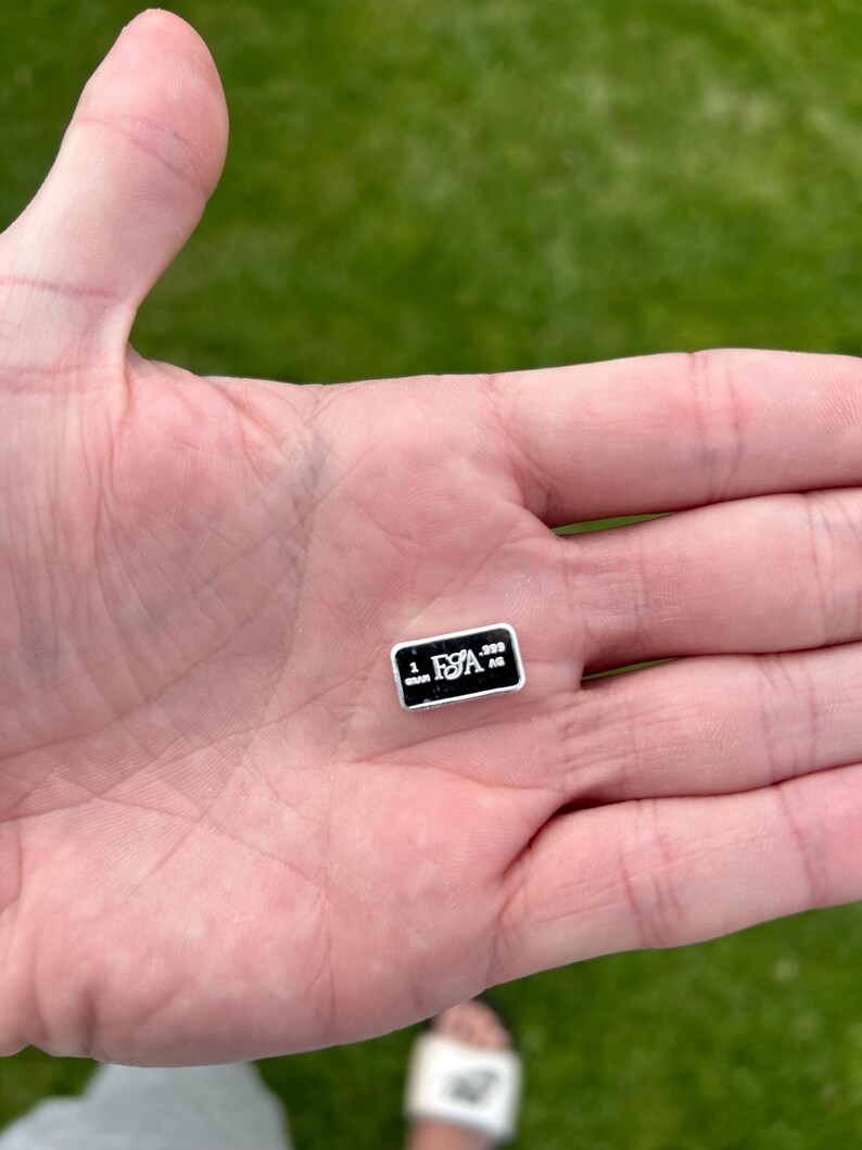 1 Gram Pure Silver Aussie Flag Bar - Etsy