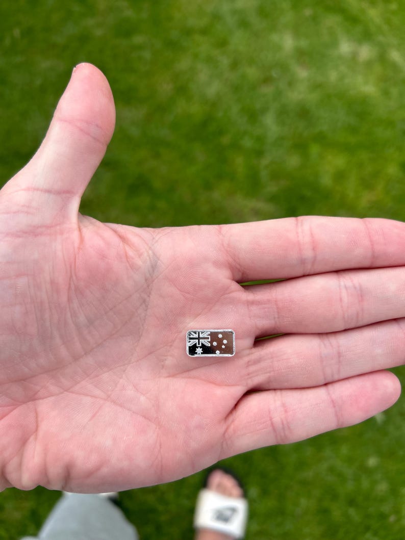 1 Gram Pure Silver Aussie Flag Bar - Etsy