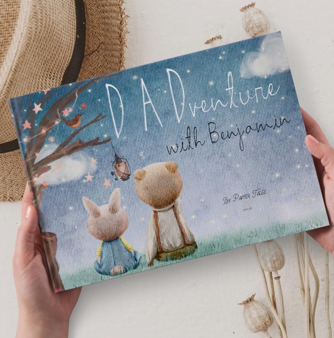 Dadventure- Personalised New Dad Gift, Personalised Father's Day Book ...