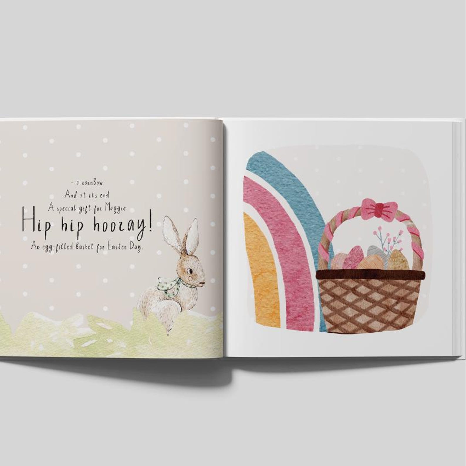 Personalized Easter Storybook: Little Bunny Book, Custom Name - Etsy