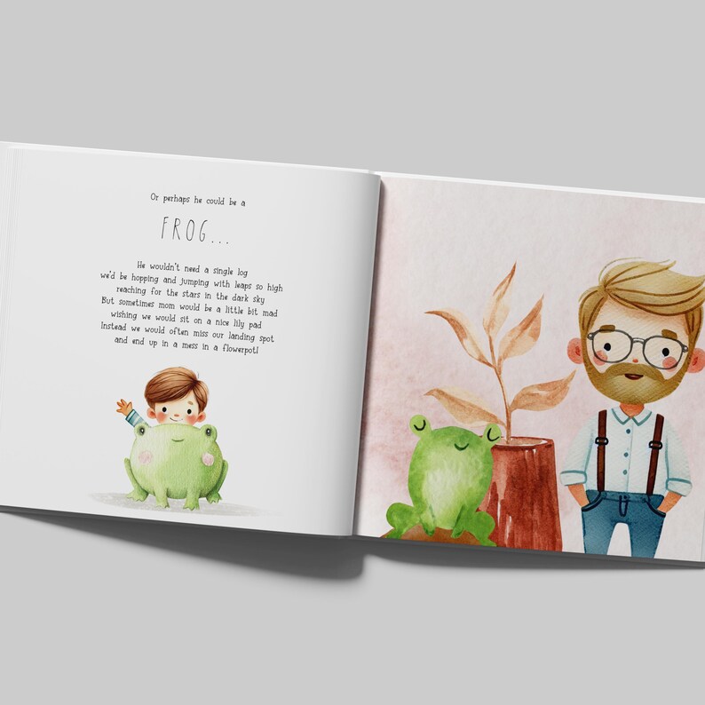 Personalized Father's Day Story Book: Custom Dad & Child Gift - Etsy
