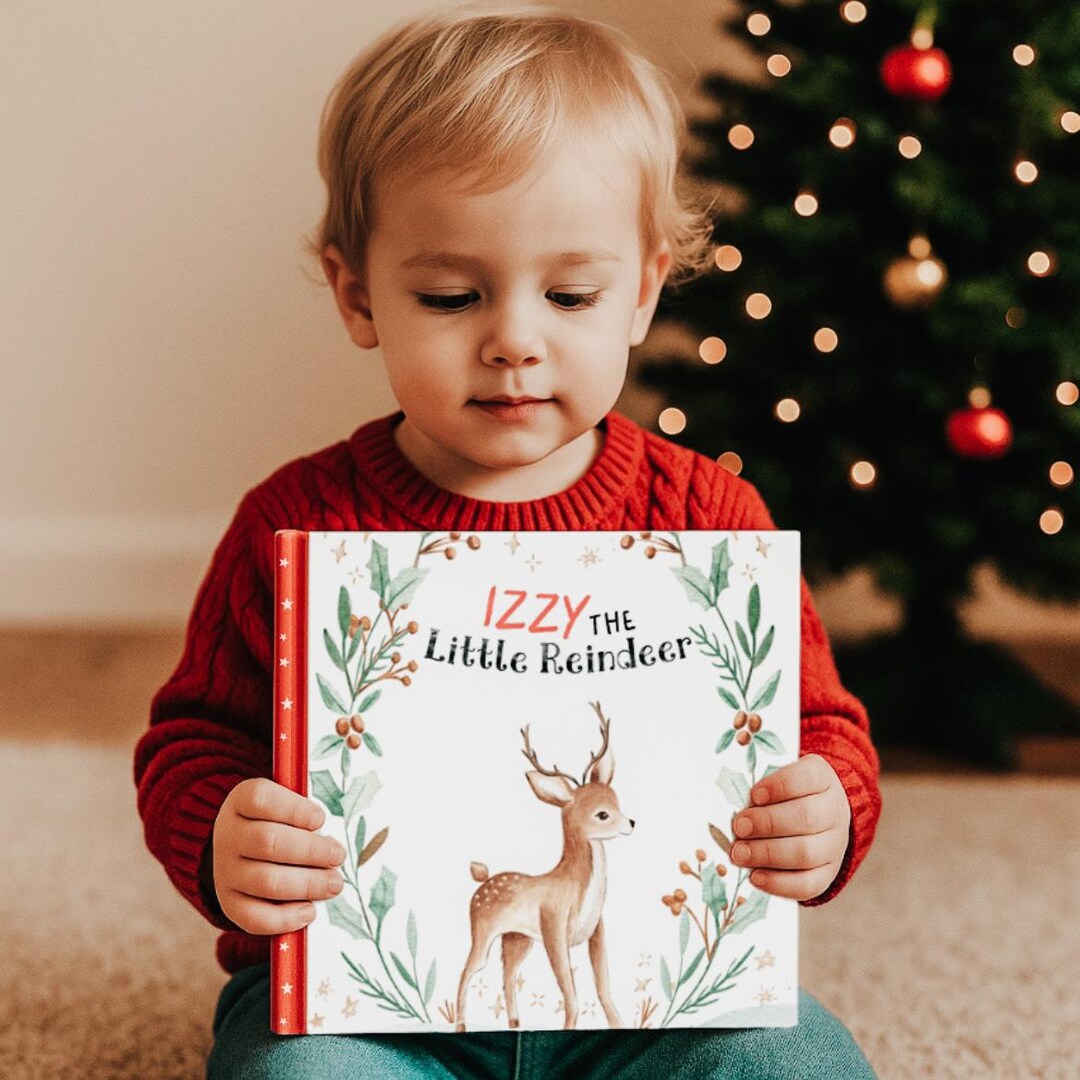The Little Reindeer Personalised Christmas Book – Custom Name ...