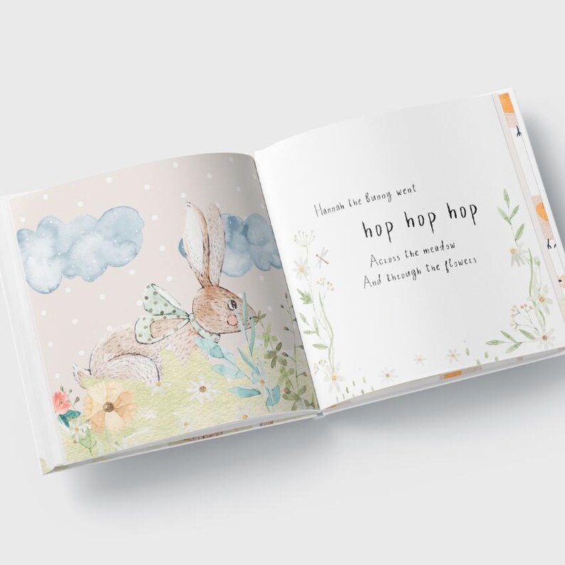 Personalized Easter Storybook: Little Bunny Book, Custom Name - Etsy