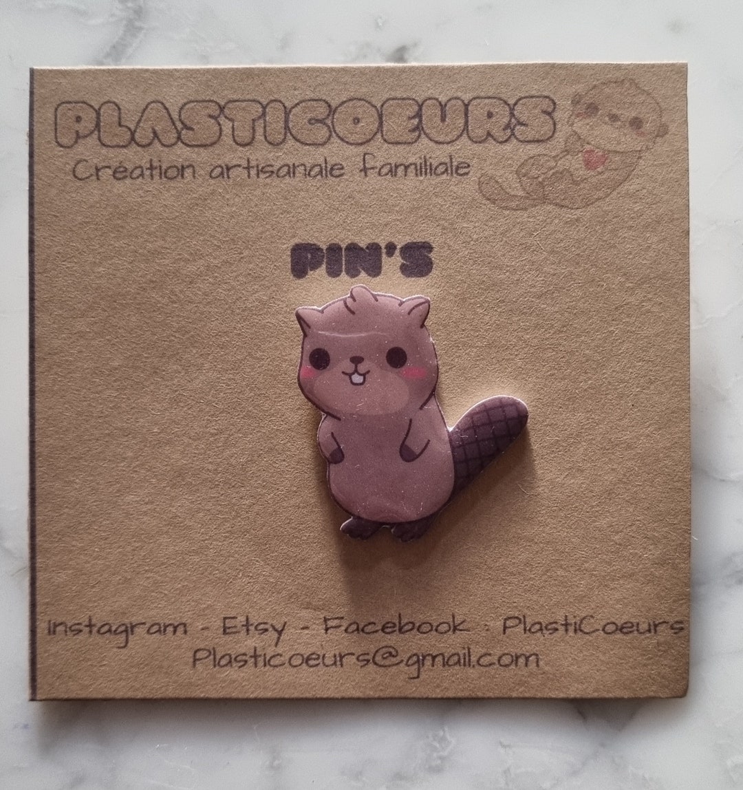 Castor Pin - Etsy