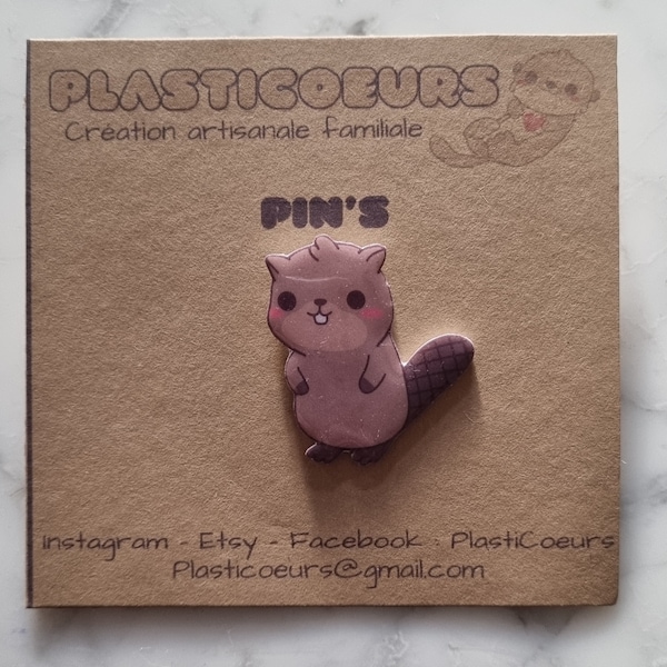 Beaver Brooch - Etsy