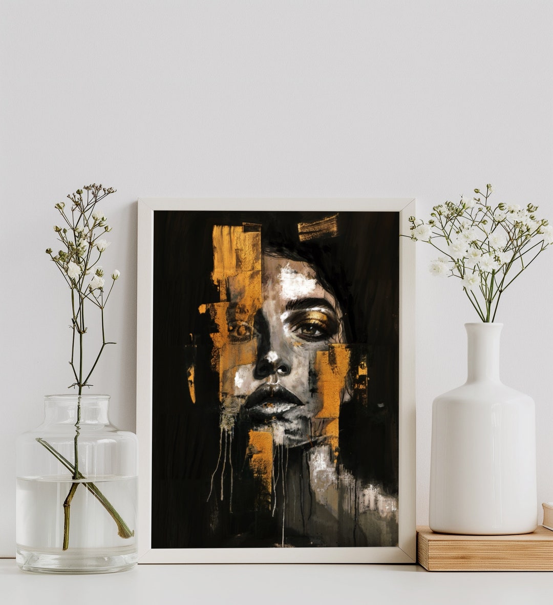 Women Portraite, Artful Women Portrait, Abstract Wall Art, Printable ...