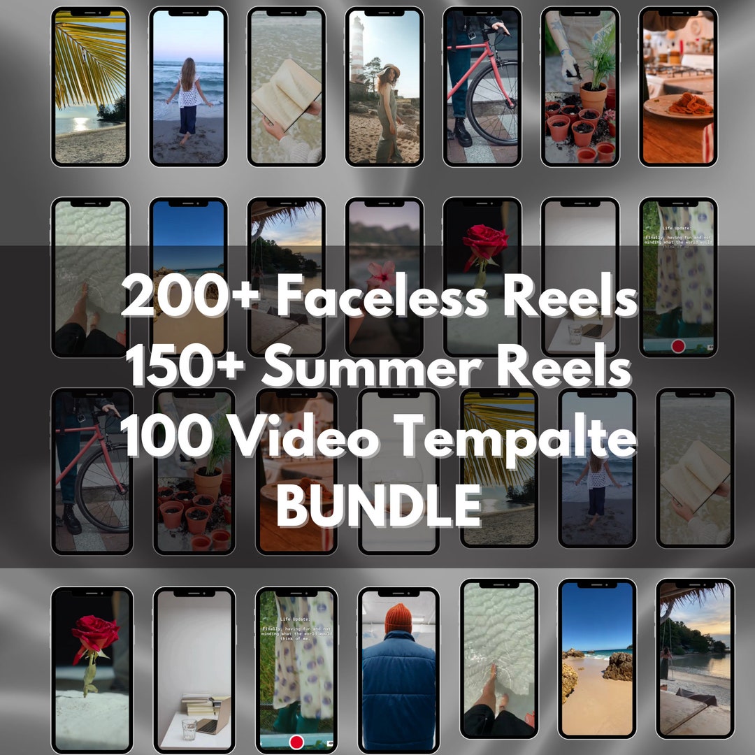 300 Instagram Reels Bundle IG Template Highlight Cover Aesthetic ...