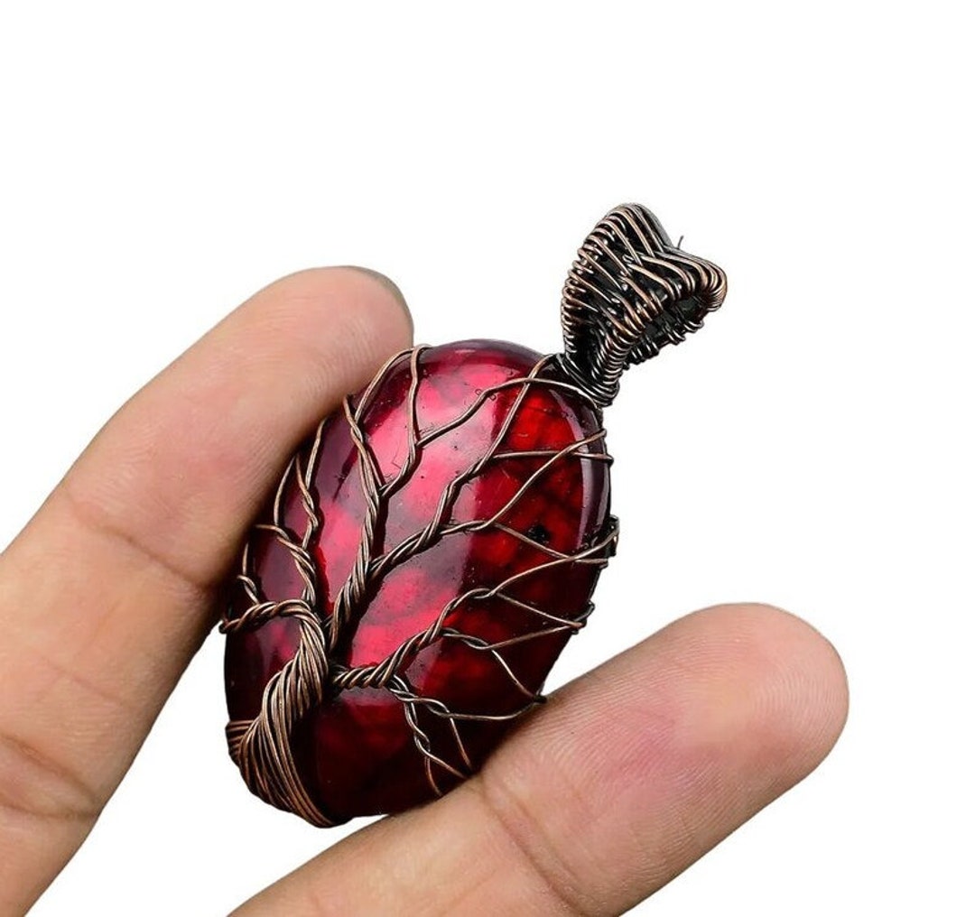 Red Flash Labradorite Pendant Labradorite Pendant Labradorite - Etsy