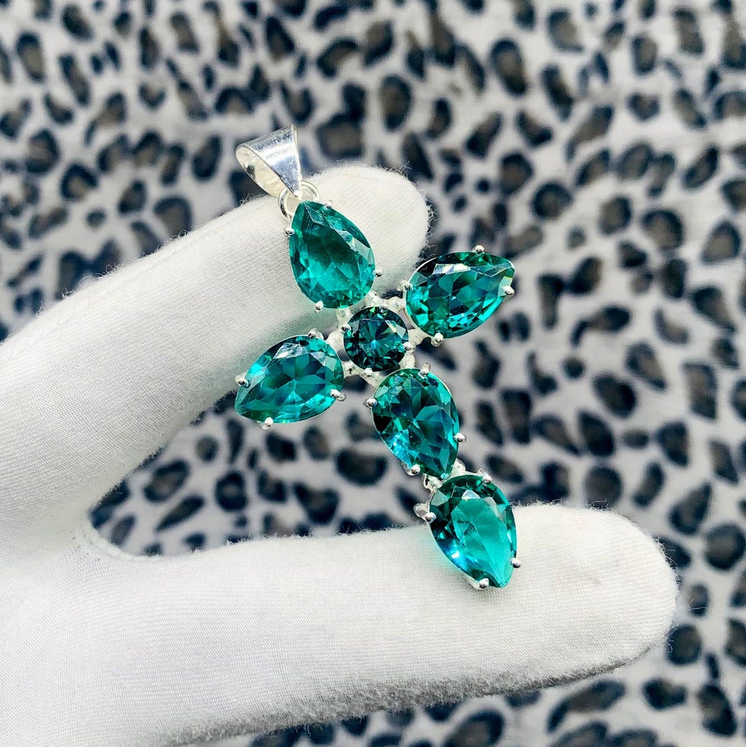 Tsavorite Pendant 925 Sterling Silver Pendant Tsavorite Gemstone ...