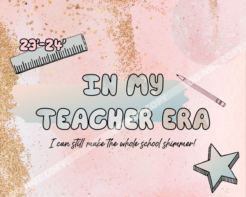 Taylor Swift Era's Tour First Day of School Print Teacher Era Sign - Etsy