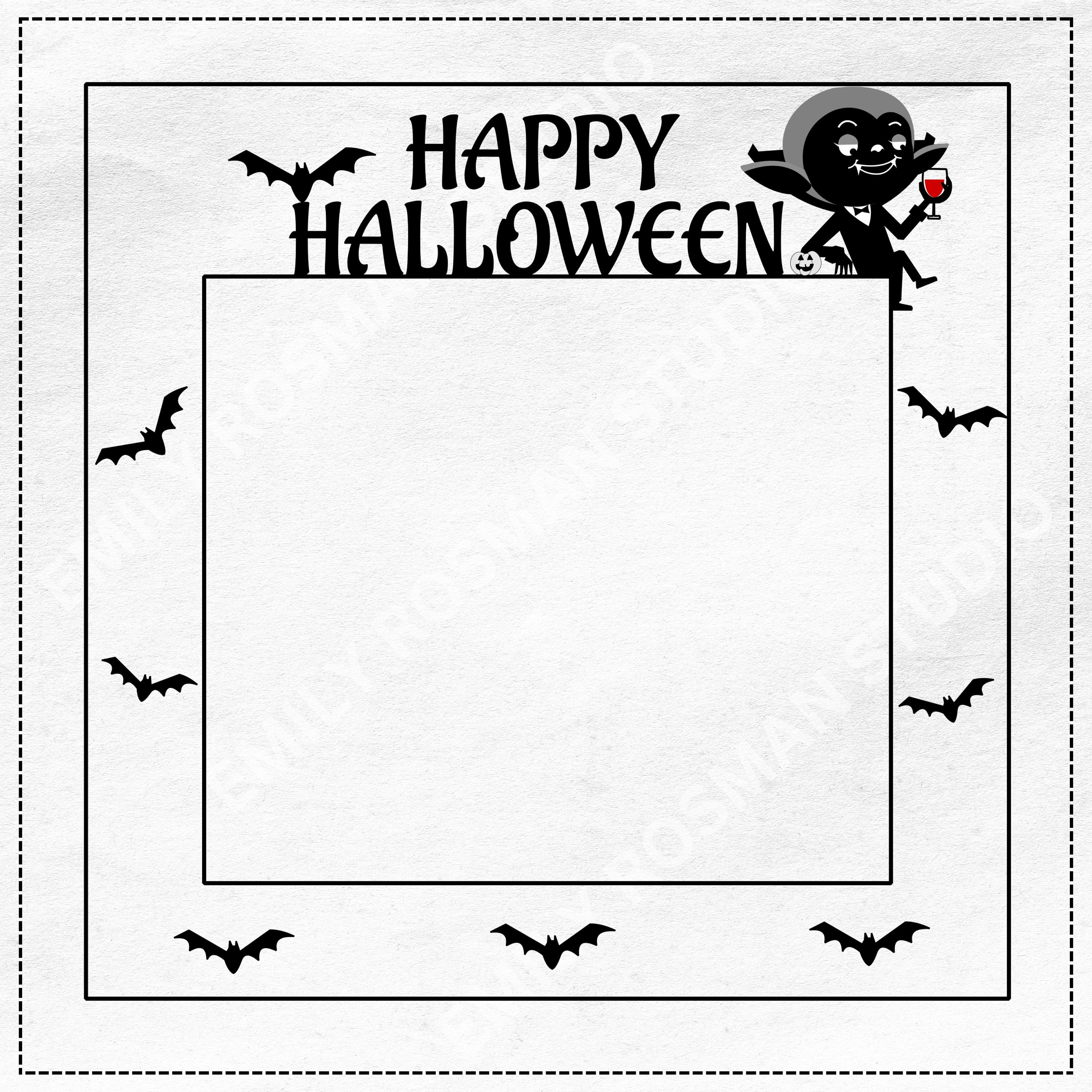 Halloween Frame Clipart,halloween Border Svg Png ,halloween Digital ...