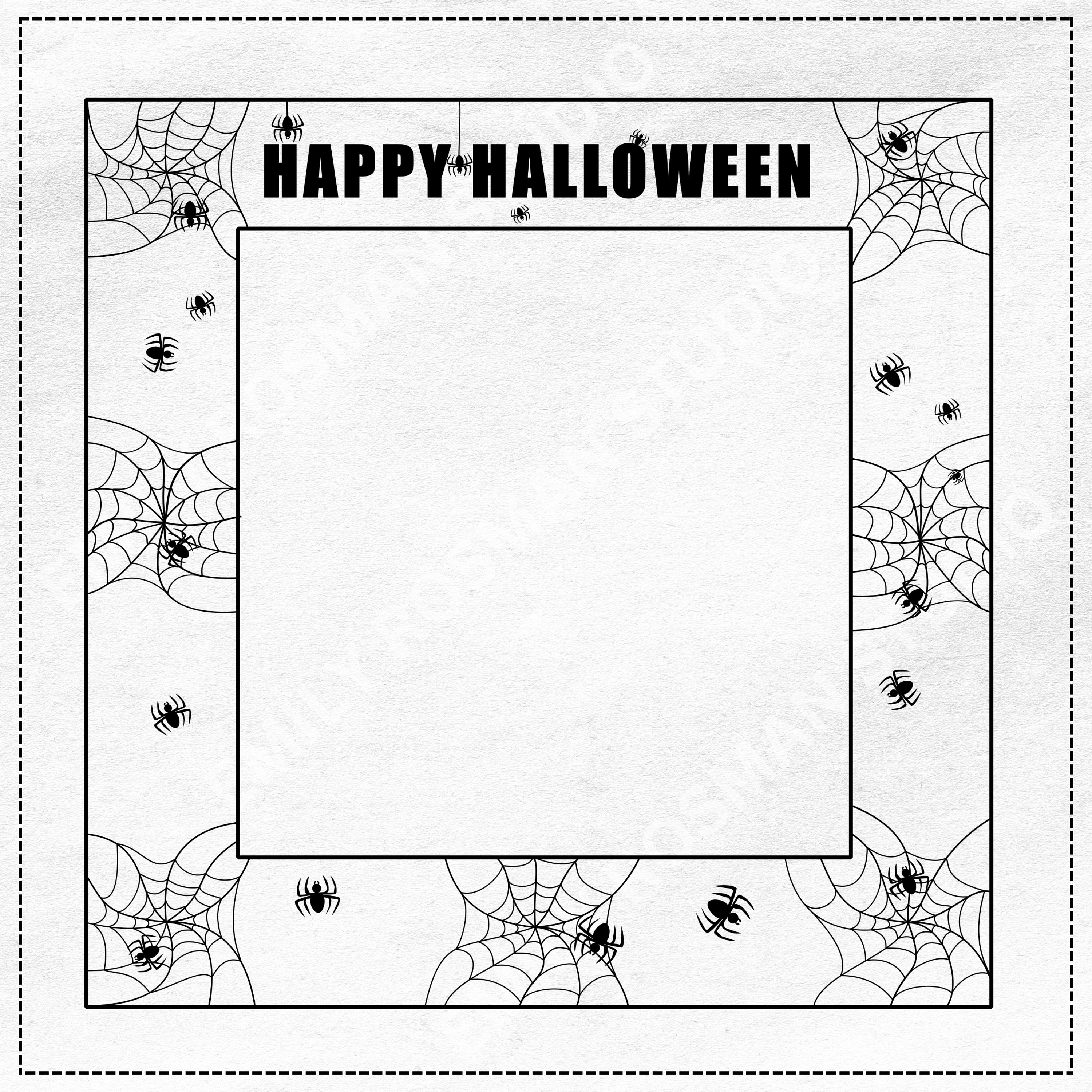 Halloween Frame Clipart,halloween Border Svg Png ,halloween Digital ...