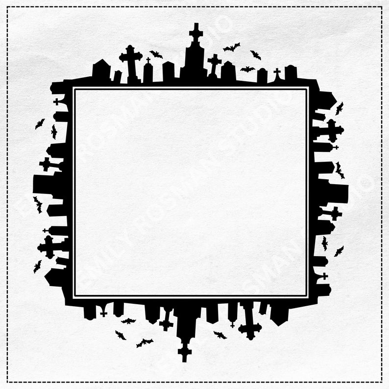 Halloween Frame Clipart,halloween Border Svg Png ,halloween Digital ...