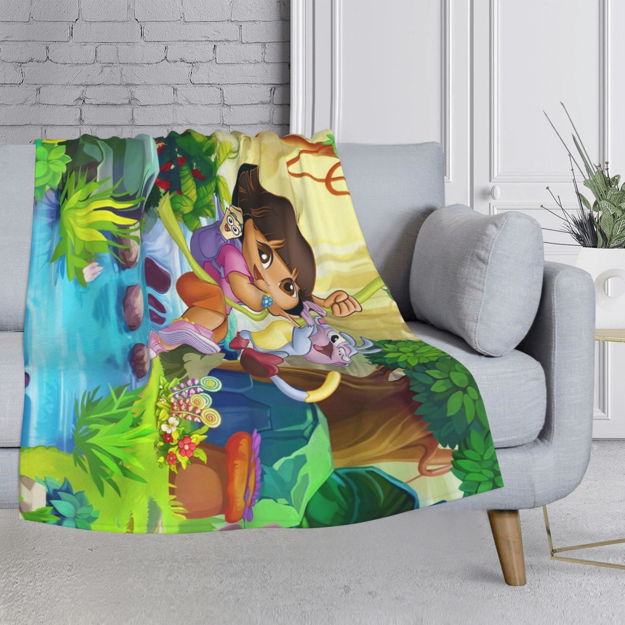 Personalized Name Dora the Explorer Blankets Custom Throw - Etsy