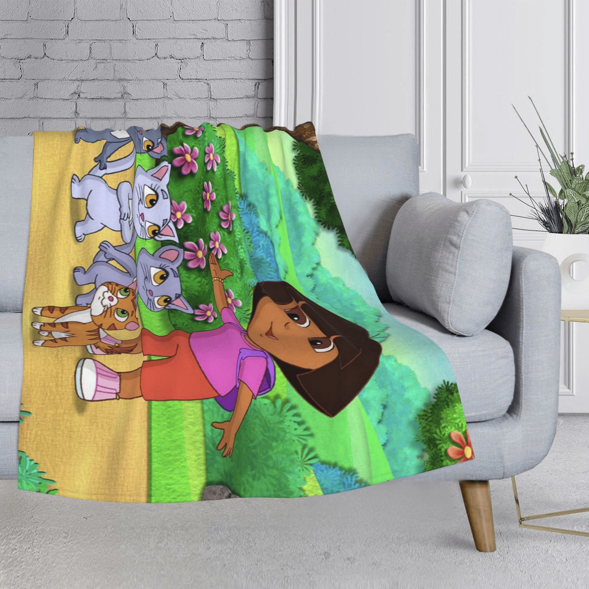 Personalized Name Dora the Explorer Blankets Custom Throw - Etsy